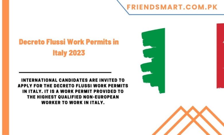 Decreto Flussi Work Permits in Italy 2023